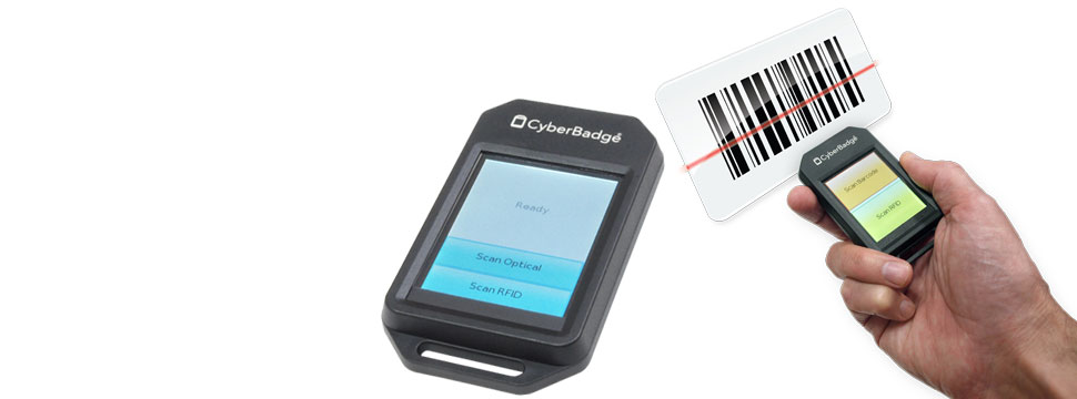 CyberBadge® - Portable Barcode Scanner and RFID Reader • Videx
